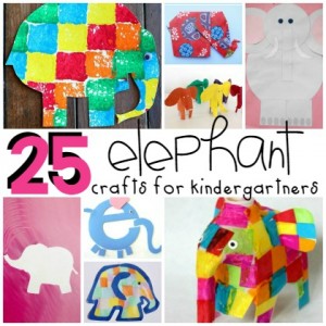 25 Cute Elephant Crafts for Kindergarteners