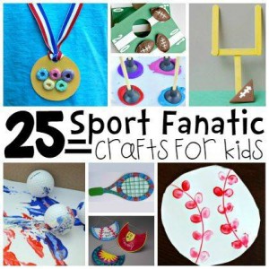 25 Sports Themed Crafts for Kids