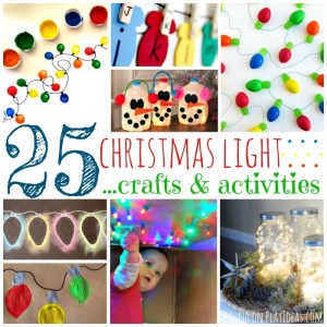 25 Christmas Light Crafts And Activities For Kids