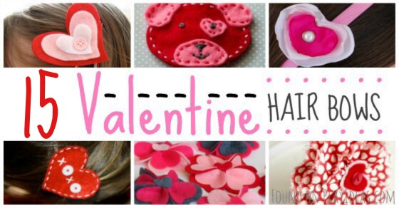 15 Valentine’s Day Hair Bow Crafts