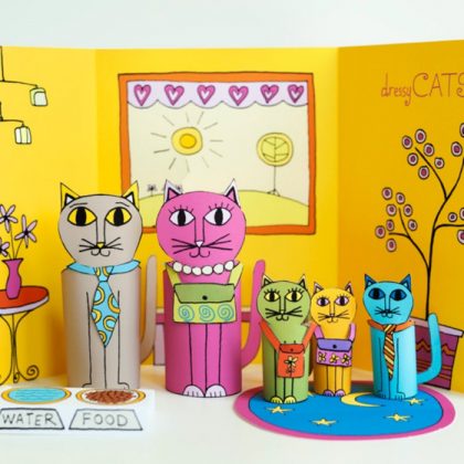 25 Curiously Cute Cat Crafts For Kids