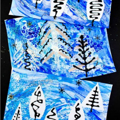 25 “Celebrate Winter” Art Projects For Kids