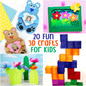 20 Super Fun 3D Crafts for Kids