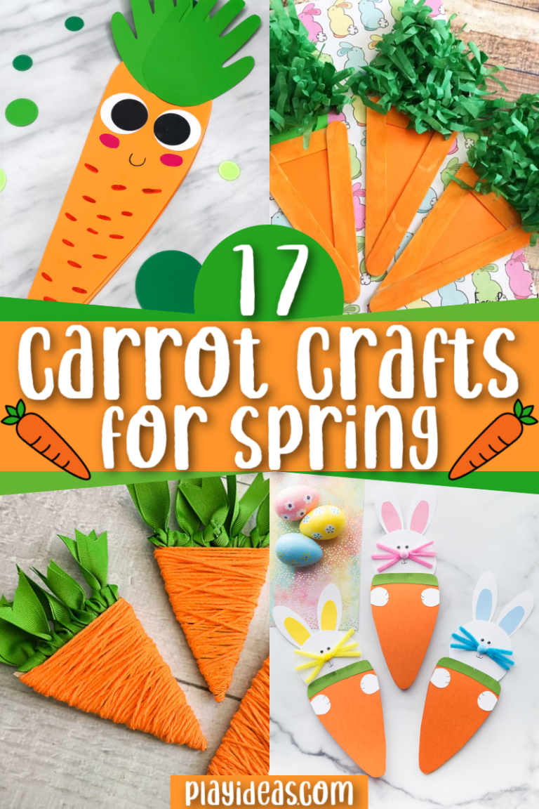 17 Super Cute Carrot Crafts For Kids: Easter and Spring